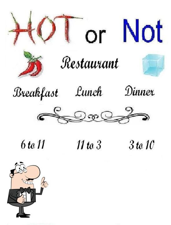 Menu at Hot or Not restaurant, Westerly