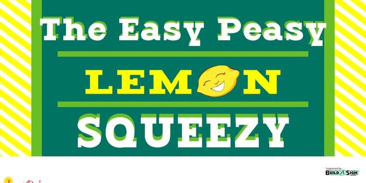 Menu at The Easy Peasy Lemon Squeezy restaurant, Galveston