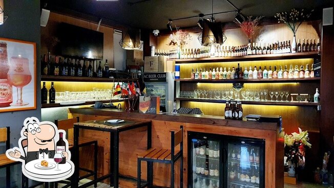Menu at HAHN Beer Club, Hanoi