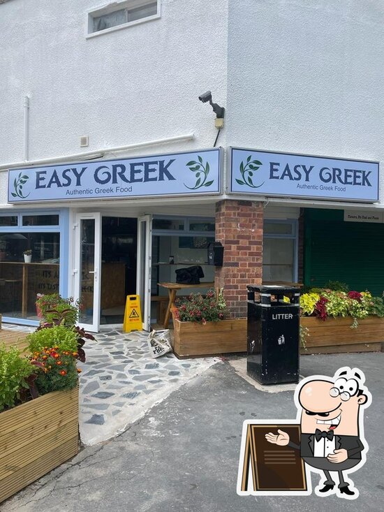 Menu at Easy Greek restaurant, Rugby