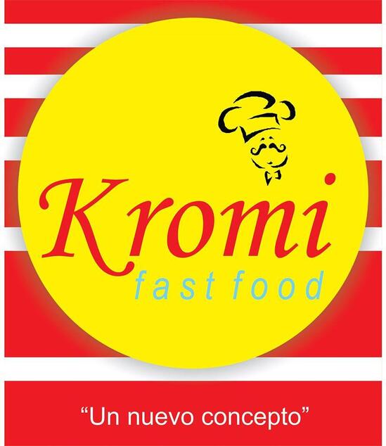 Menu at Kromi fast food, Bogotá