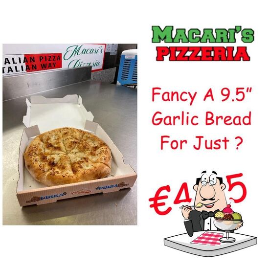 Menu at Macari's Bettystown Fish & Chips Pizzeria, Bettystown