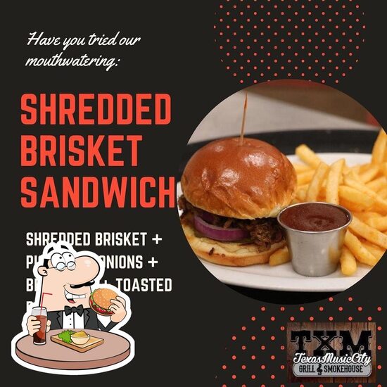 Menu at Texas Music City Grill & Smokehouse Tyler BBQ, Tyler, Old ...