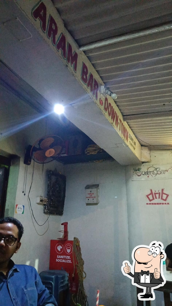 Menu at Aaram Bar & Down Town, Vagator