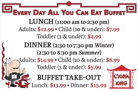 Menu at China King Buffet NS Port Hawkesbury NS restaurant, Port Hawkesbury