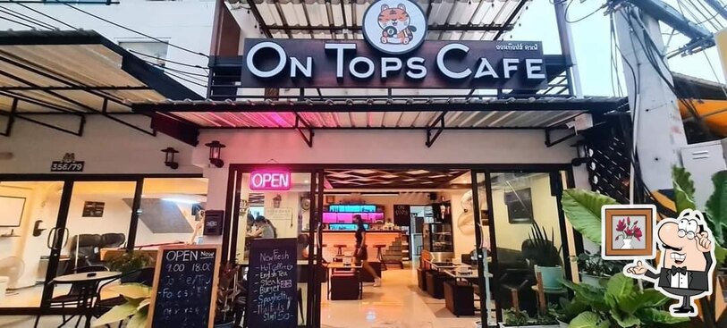 Menu at On Tops Cafe, Pattaya City