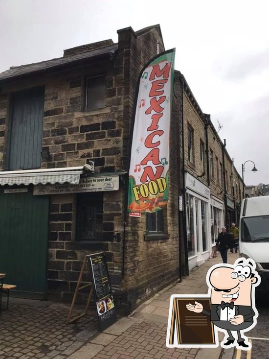 Menu at Rick's Mexican Street Food restaurant, Hebden Bridge