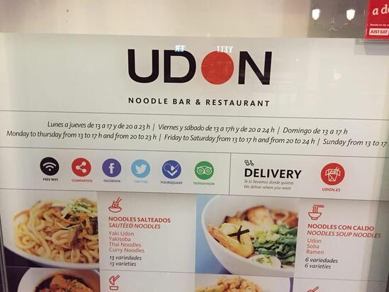 Menu at Restaurante Japonés - UDON BILBAO ABANDO, Bilbao, Portuko ...