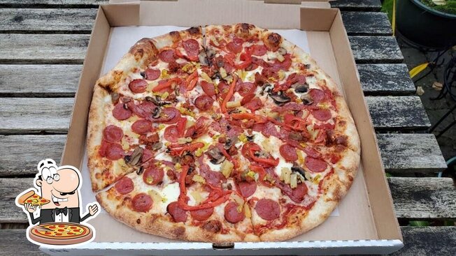 Menu at AJ's Brooklyn Pizza Joint pizzeria, Vancouver