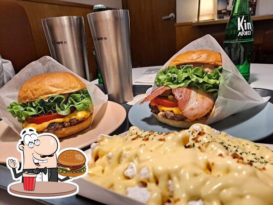 Menu at Lowe Burger restaurant, Busan