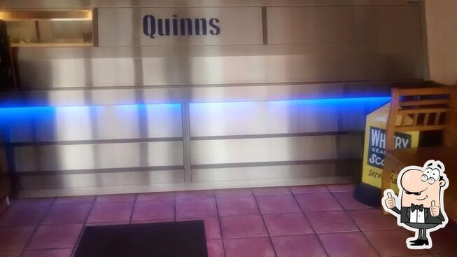 Menu at Quinn's fast food, Crossgar