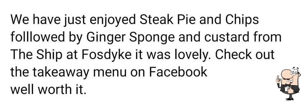 Menu at The Ship Inn - Fosdyke Bridge pub & bar, Kirton