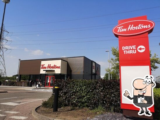 Menu at Tim Hortons restaurant, Dunstable
