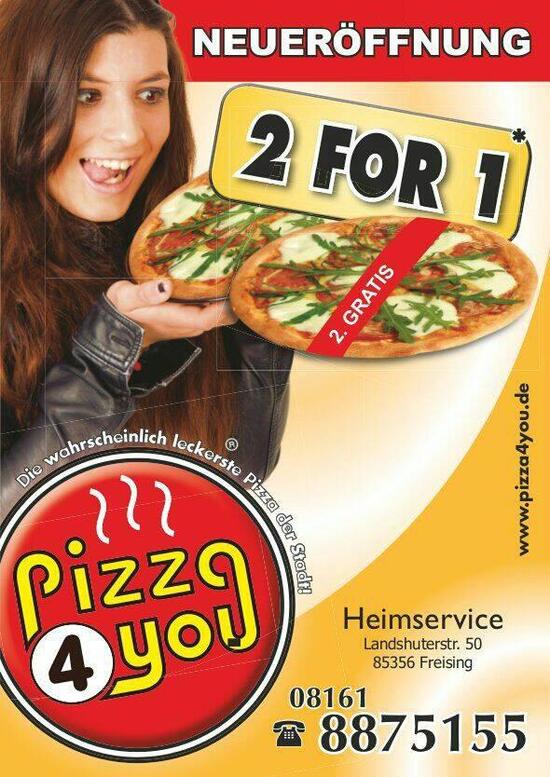 Menu at Pizza 4 You Moosburg, Moosburg