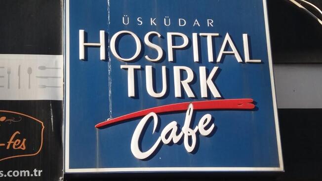 Menu at Hospital Uskudar Turkish Cafe, Istanbul