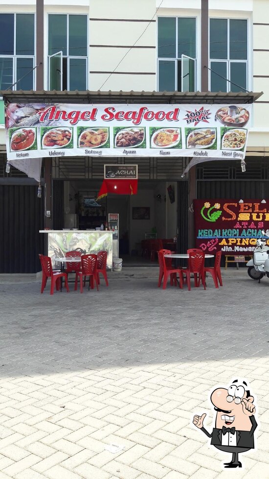 Menu at Angel Seafood restaurant, Tanjung Pinang