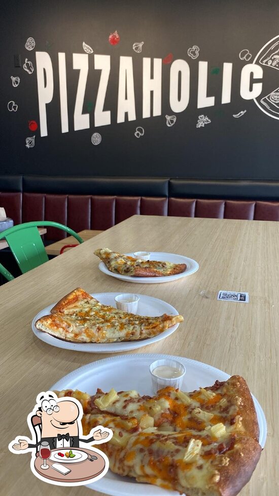 Menu at Pizzaholic pizzeria, Calgary
