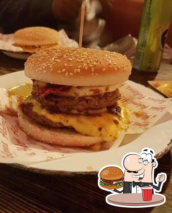 Menu at Holmes burger restaurant, Egypt, grand plaza