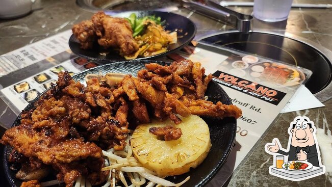 Menu at Volcano Korean BBQ and Hotpot, Greenville