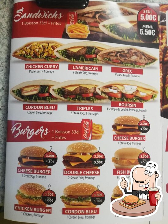 Menu at Ma Pizza restaurant, Sarcelles