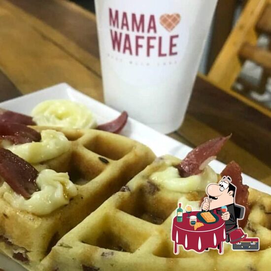 Menu at Mama Waffle restaurant, Fortaleza