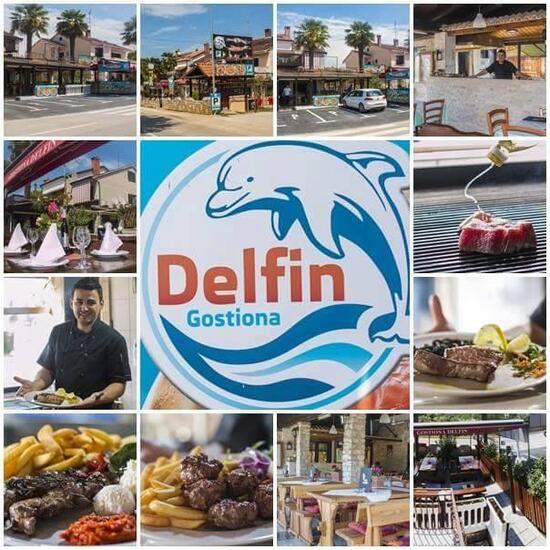 Menu at Delfin Gostiona restaurant, Funtana