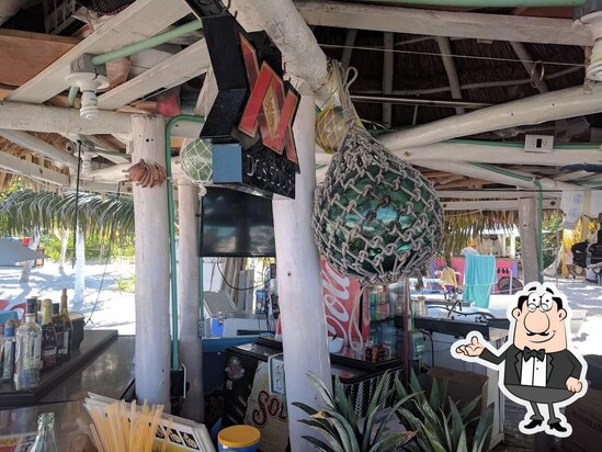Menu at Tarzan Beach Club, Isla Mujeres