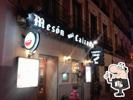Carta del restaurante Mesón Calzada, Madrid, Calle Hartzenbusch