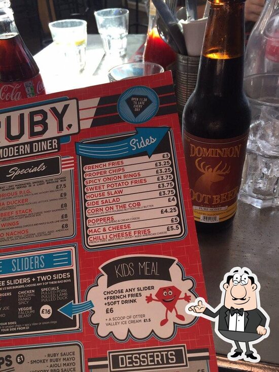 Ruby Modern Diner, Exeter - Restaurant menu, prices and reviews