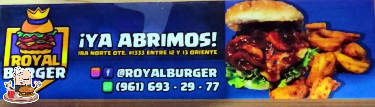Menu at Royal Burguer restaurant, Tuxtla Gutiérrez