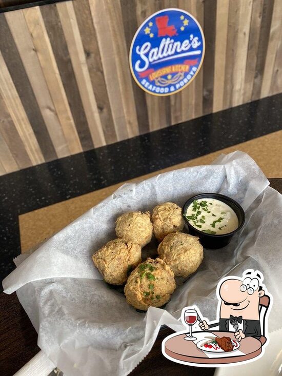 Menu at Saltine's restaurant, Mandeville, 2534 Florida St