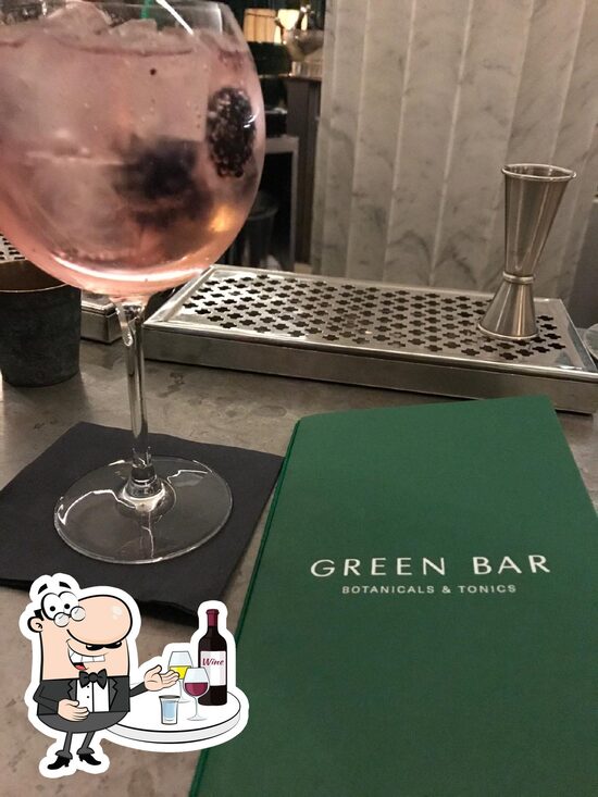 Menu at Green Bar, London, Hotel Café Royal