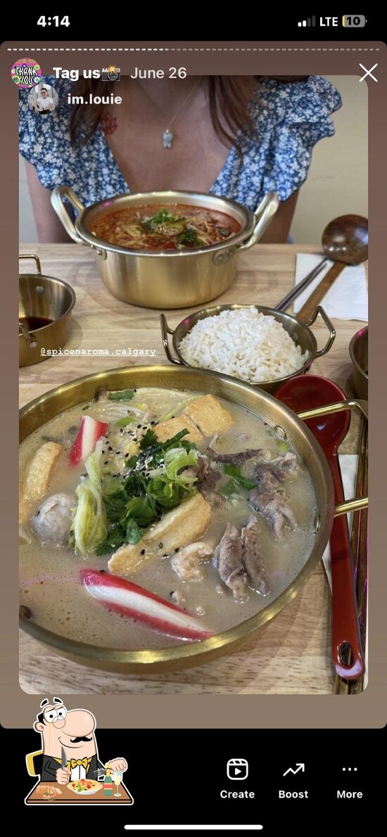 Menu at Spice and Aroma Calgary 食来食往 牛骨浓汤麻辣烫 restaurant, Calgary
