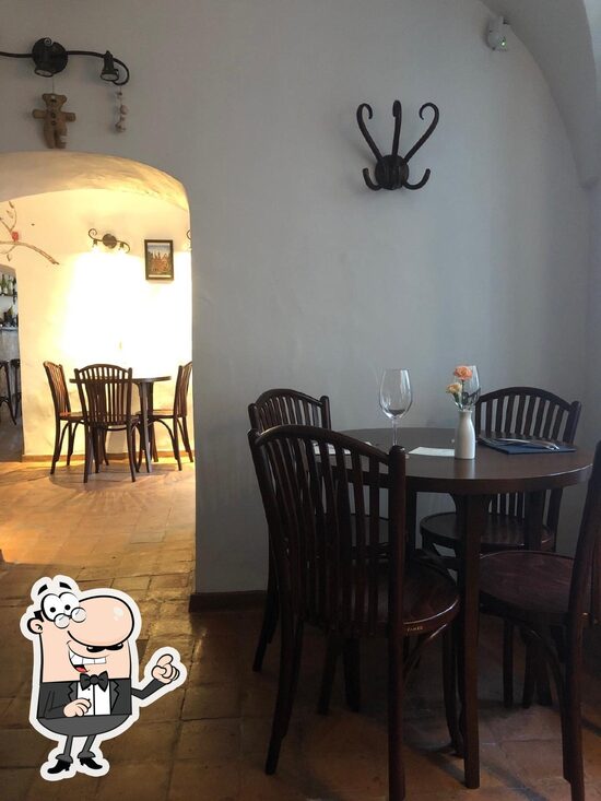 Menu at Cibulis restaurant, Vilnius