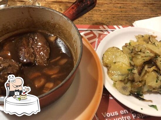 Menu at Chez Papa restaurant, Paris, 59 Rue de Clichy