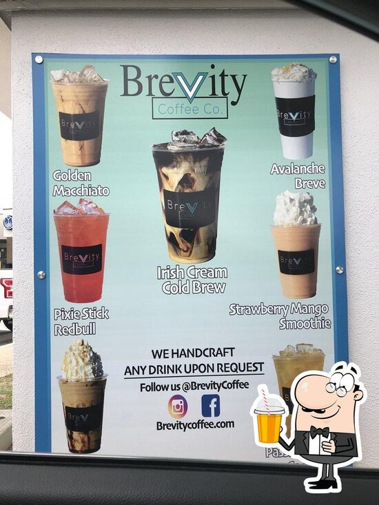 Menu at Brevity Coffee Co. pub & bar, San Antonio, Huebner Rd