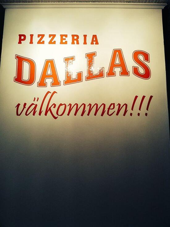 Menu at Dallas Pizzeria, Svenljunga