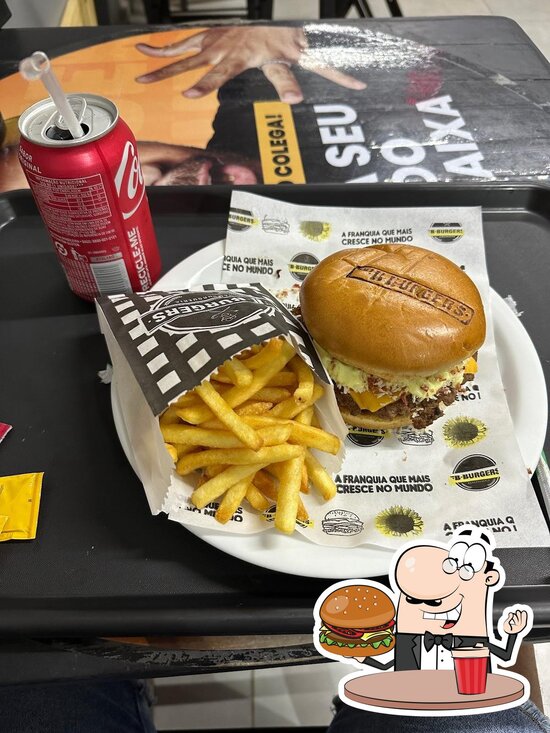 Menu at The B-Burgers restaurant, Maragogi