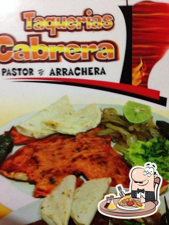 Menu at Taquerias Cabrera restaurant, Tampico, Blvrd Loma Real 201