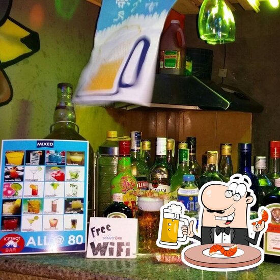 Menu at Ice shot bar, Olongapo