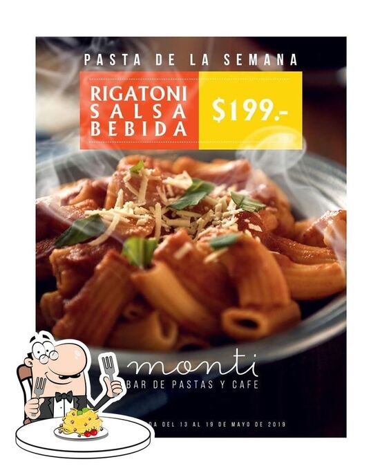 Menu at Monti bar de pastas y café, Buenos Aires, Av. Boedo 797