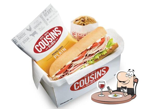 Menu at Cousins Subs restaurant, Palatine