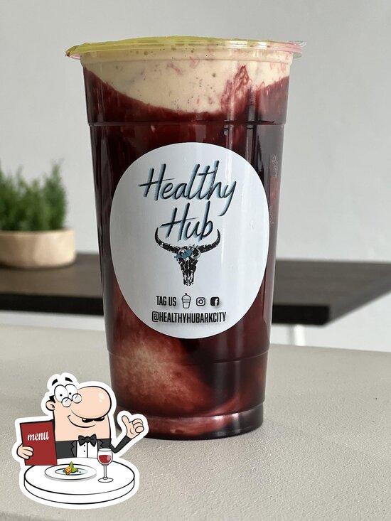 Menu at Healthy Hub restaurant, Arkansas City