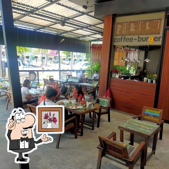 Menu at Coffee-Burger restaurant, Phuket