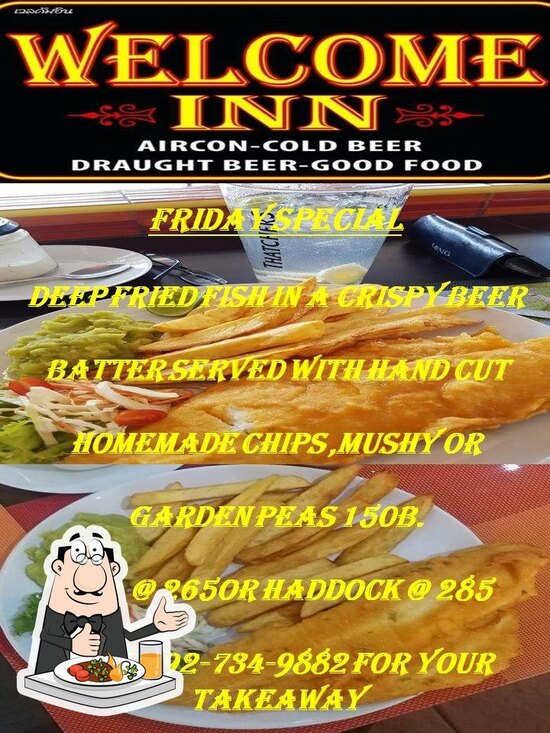 Menu at The Welcome Inn pub & bar, Pattaya City