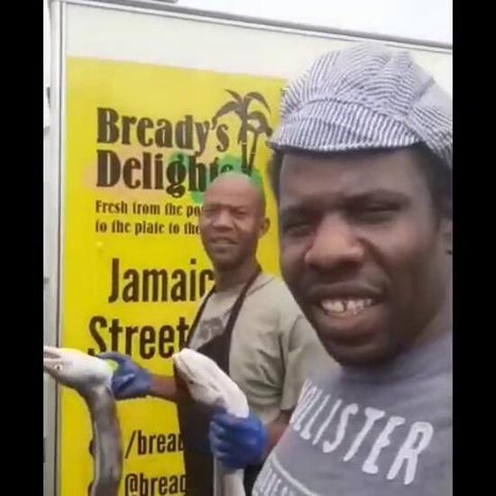 Menu at Bready's Delights Jamaican Food Van restaurant, Brighton