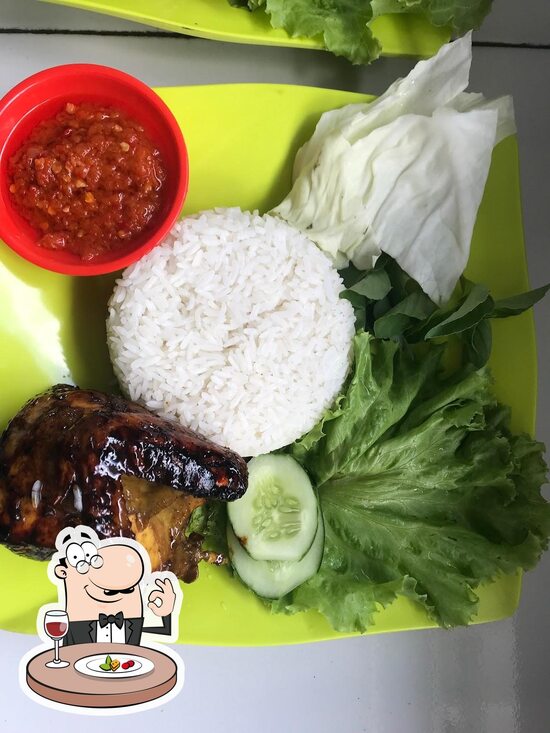 Menu at Teras Naya restaurant, Tanjung Pandan