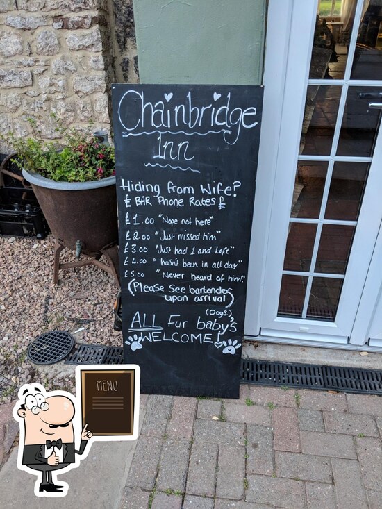 Menu at The Chainbridge Riverside Inn restaurant, England