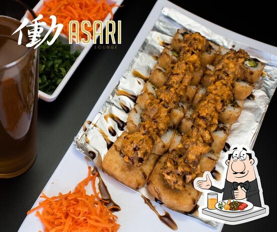 Menu at Asari Sushi restaurant, Culiacán