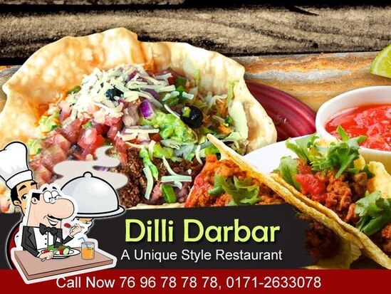 Menu at Dilli Darbar, Ambala Cantt, 110